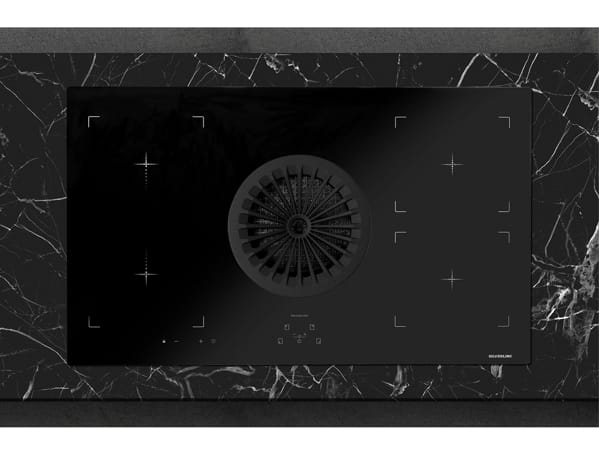 Glass ceramic cooker hood / hob Class A+ SUPREME 3412 By Silverline