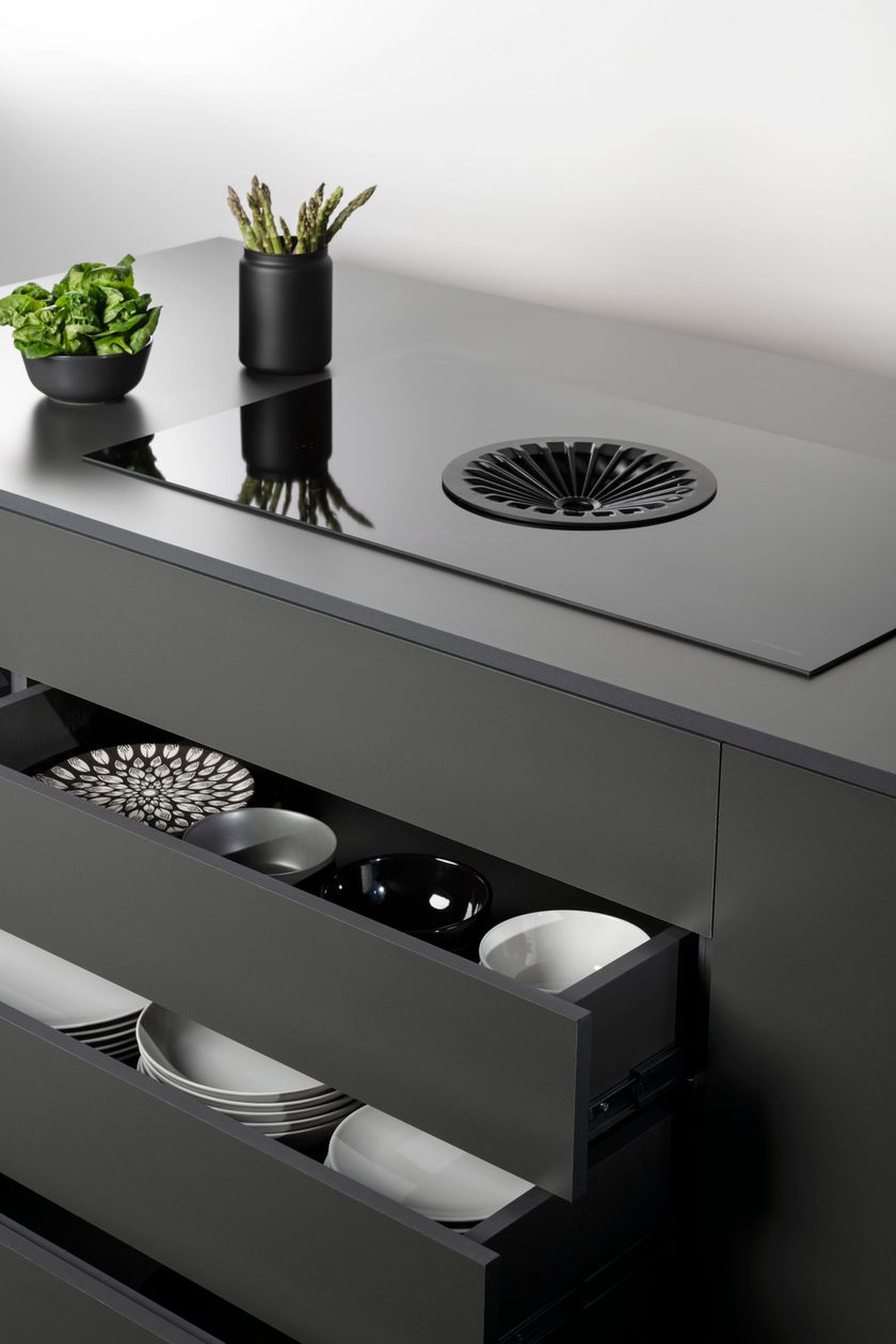 Glass ceramic cooker hood / hob Class A+ SUPREME 3412 By Silverline