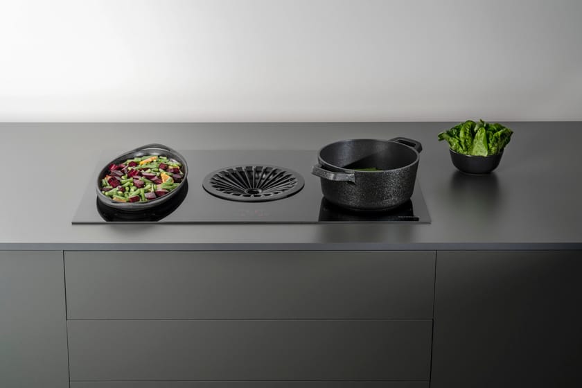 Glass ceramic cooker hood / hob Class A+ SUPREME 3412 By Silverline