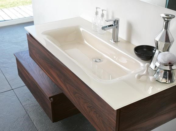 Mobile lavabo sospeso con specchio SWING 27 Collezione SOUND.Swing By BMT