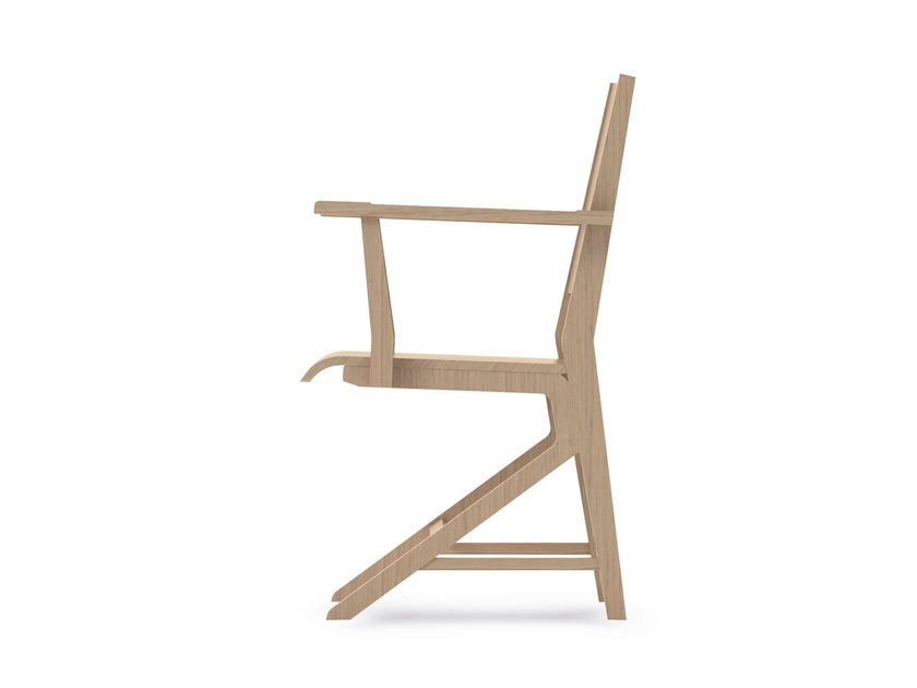 SWING | HEALTH & CARE Beech chair with armrests By PIAVAL