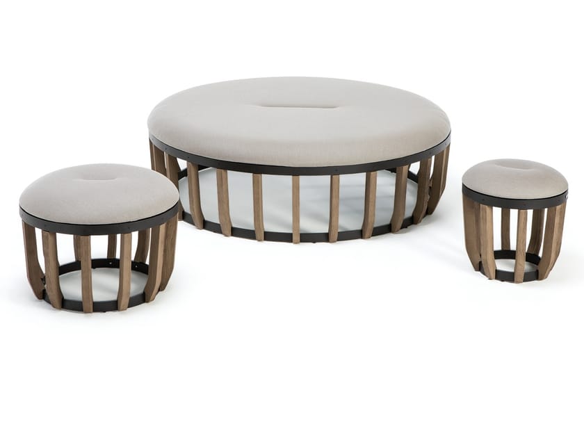 SWING Pouf da giardino rotondo in tessuto By Ethimo | design Patrick ...