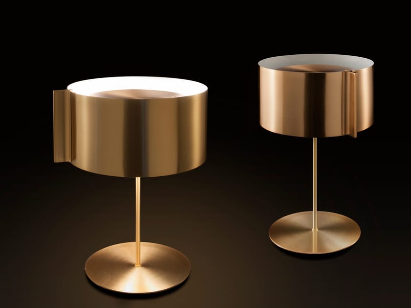 Direct-indirect light metal table lamp with dimmer SWITCH - 206 By ...