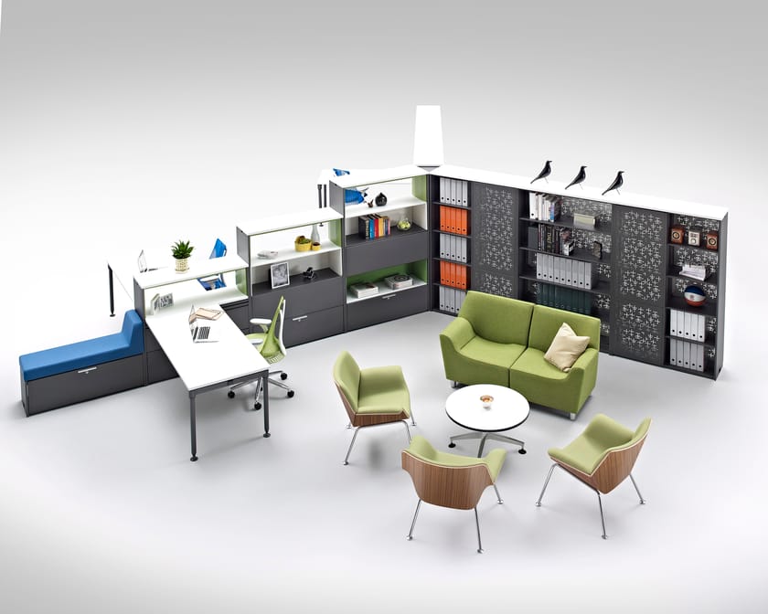 SWOOP Round wooden coffee table By Herman Miller | design Brian Kane