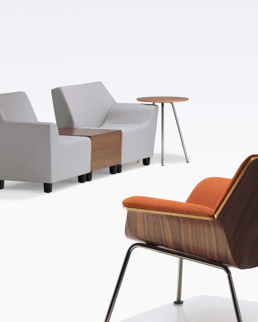 SWOOP Round wooden coffee table By Herman Miller | design Brian Kane