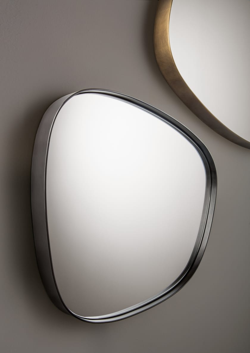 SYRO Metal framed wall-mounted mirror By DE CASTELLI | design Emilio Nanni