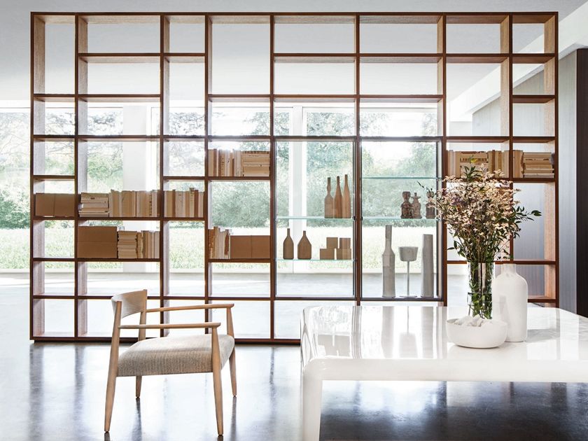 SYSTEM 2012 Open Bookcase in Eucalypt By Porro