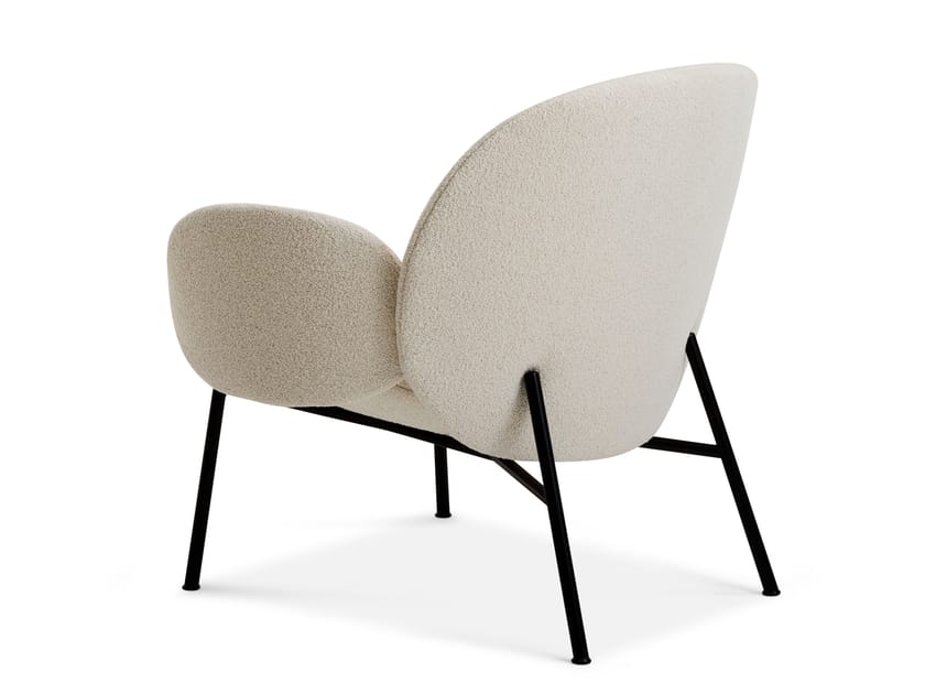 OLA Fabric easy chair with armrests with removable cover By Saba Italia