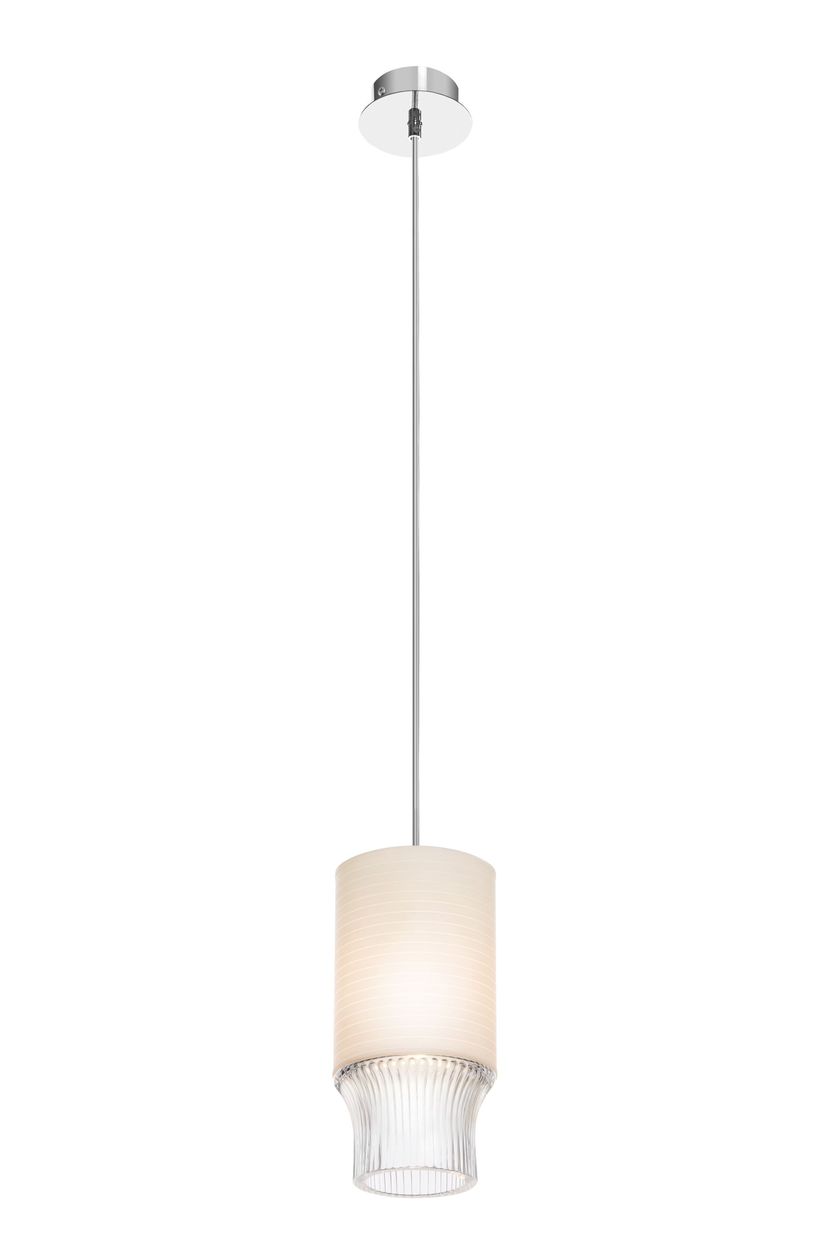 CADENCE Crystal and paper pendant lamp By Saint-Louis