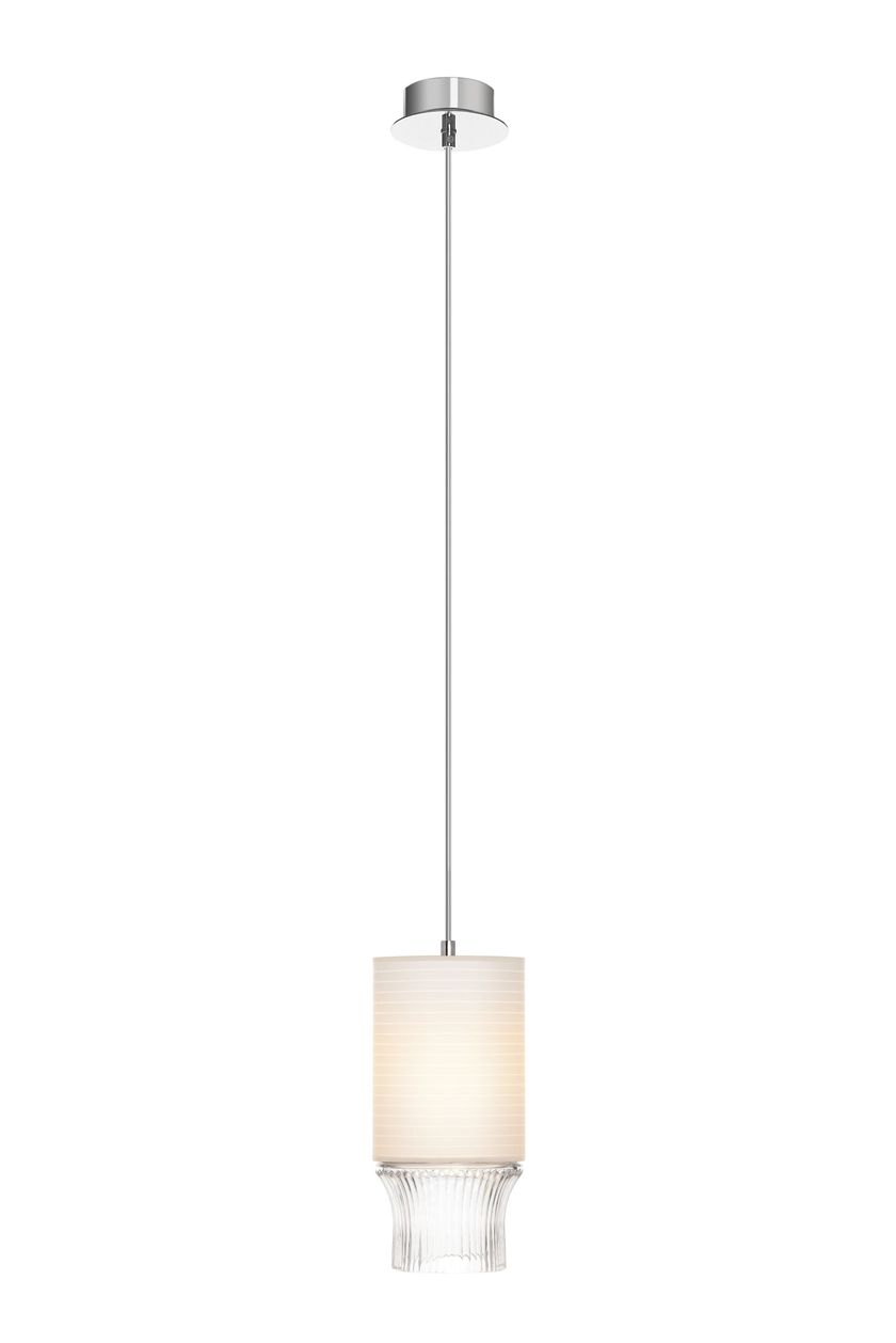 CADENCE Crystal and paper pendant lamp By Saint-Louis