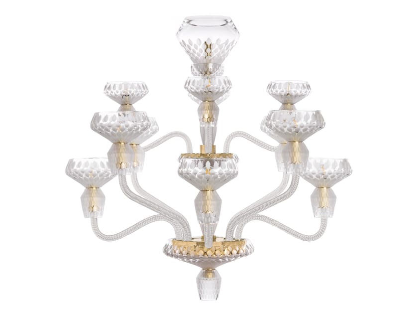 FOLIA Crystal chandelier By Saint-Louis | design Noé Duchaufour-Lawrance