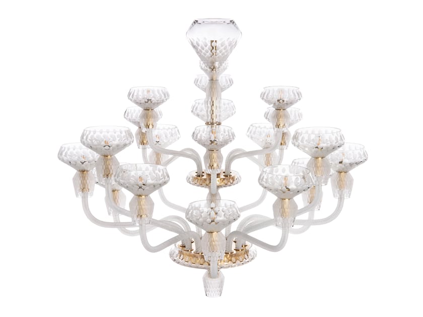 FOLIA Crystal chandelier By Saint-Louis | design Noé Duchaufour-Lawrance