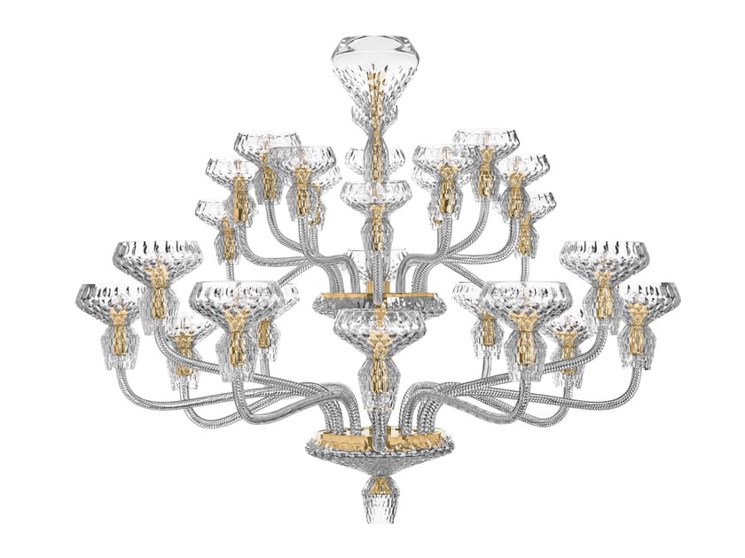 FOLIA Crystal chandelier By Saint-Louis | design Noé Duchaufour-Lawrance
