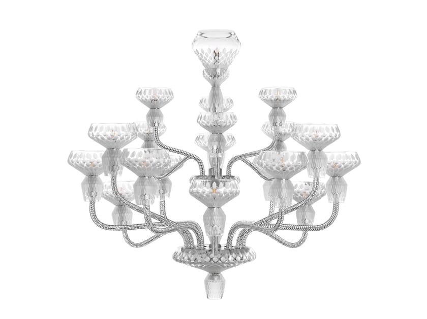 FOLIA Crystal chandelier By Saint-Louis | design Noé Duchaufour-Lawrance