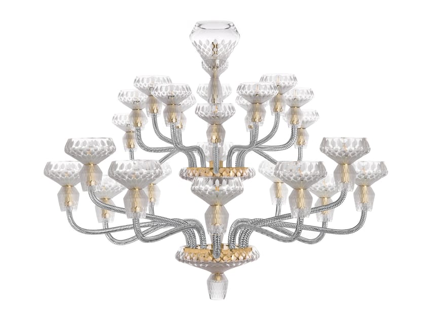 FOLIA Crystal chandelier By Saint-Louis | design Noé Duchaufour-Lawrance