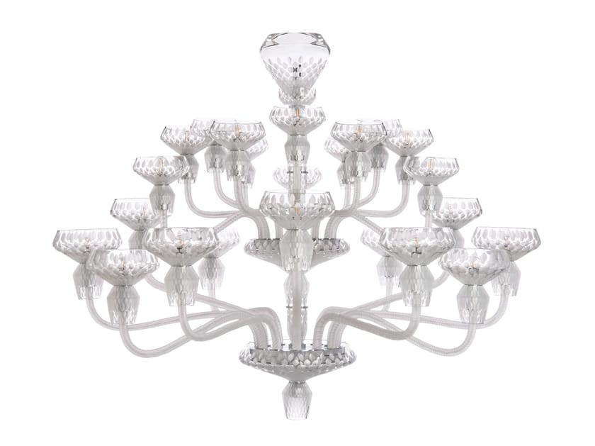 FOLIA Crystal chandelier By Saint-Louis | design Noé Duchaufour-Lawrance