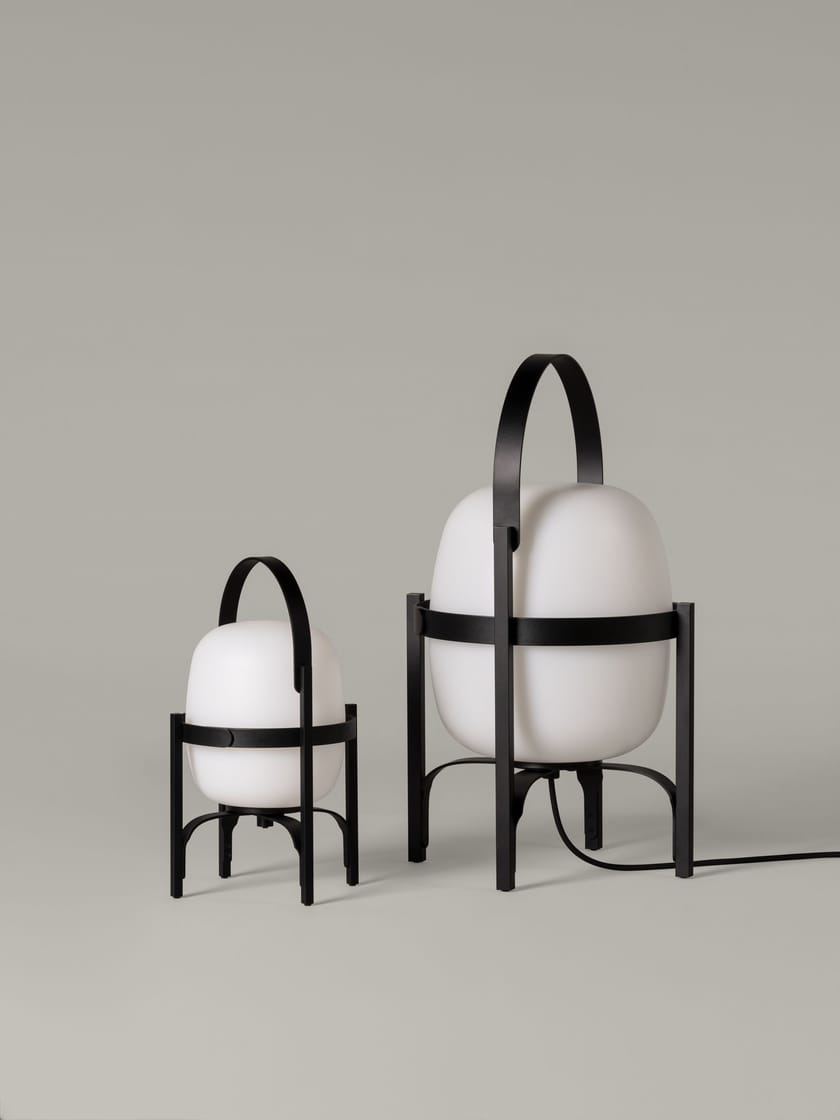 CESTA EXTERIOR LED glass and aluminium Outdoor table lamp By Santa & Cole | design Miguel Milà