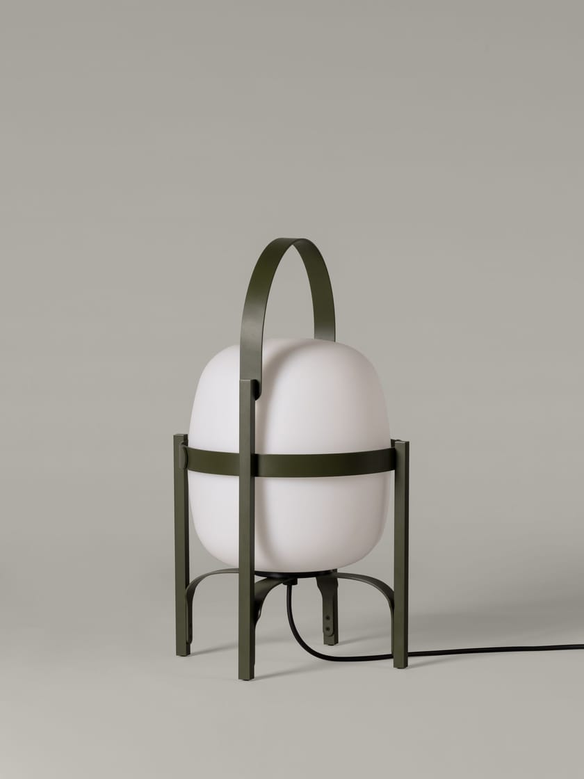 CESTA EXTERIOR LED glass and aluminium Outdoor table lamp By Santa & Cole | design Miguel Milà