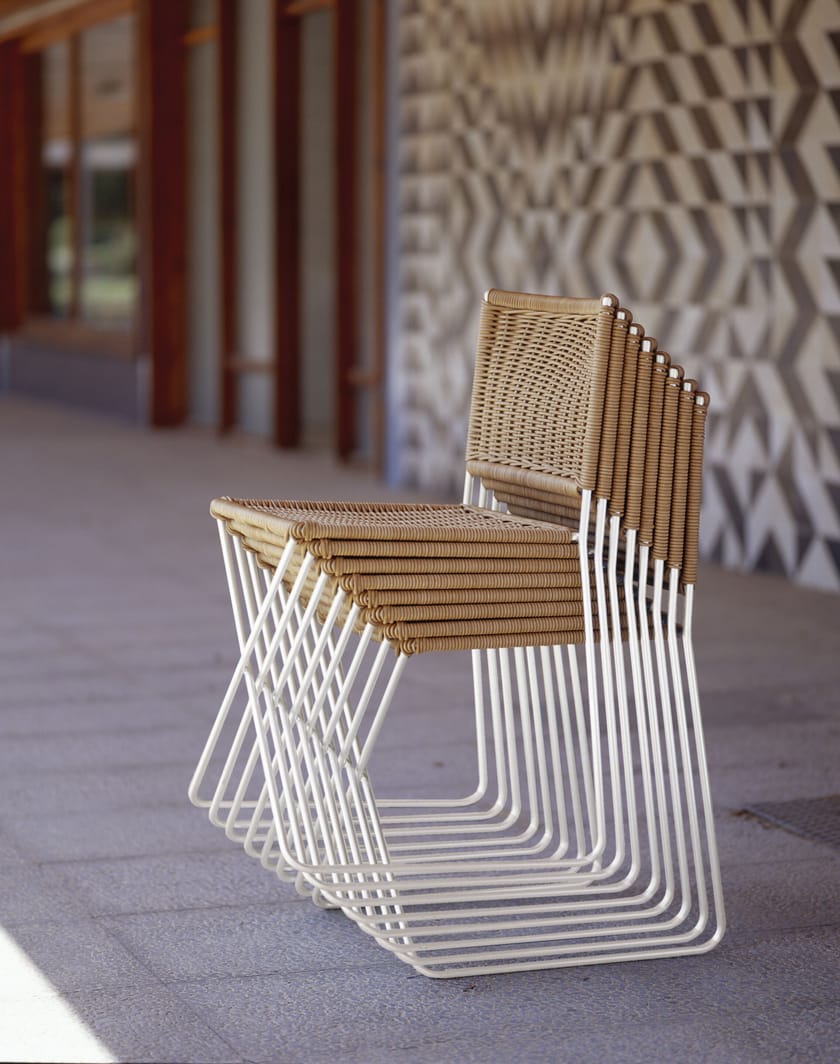 RAMÓN Stackable rattan chair By Santa & Cole | design Ramón Bigas