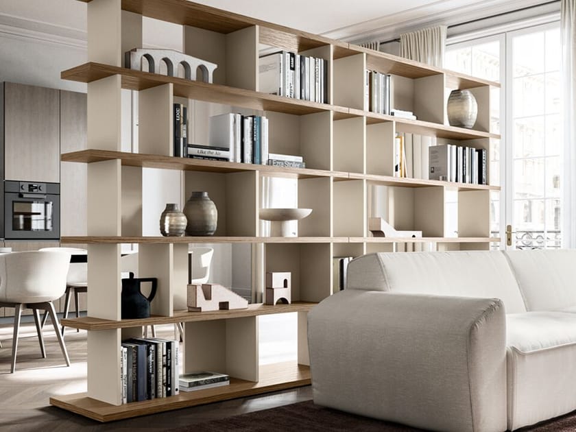 BEND Bookcase By Santalucia Mobili