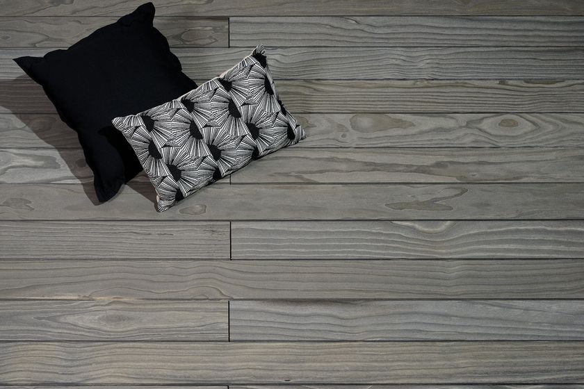ACCOYA® DECKING RAW_GREY PLANK Accoya® wood decking By Sapiens
