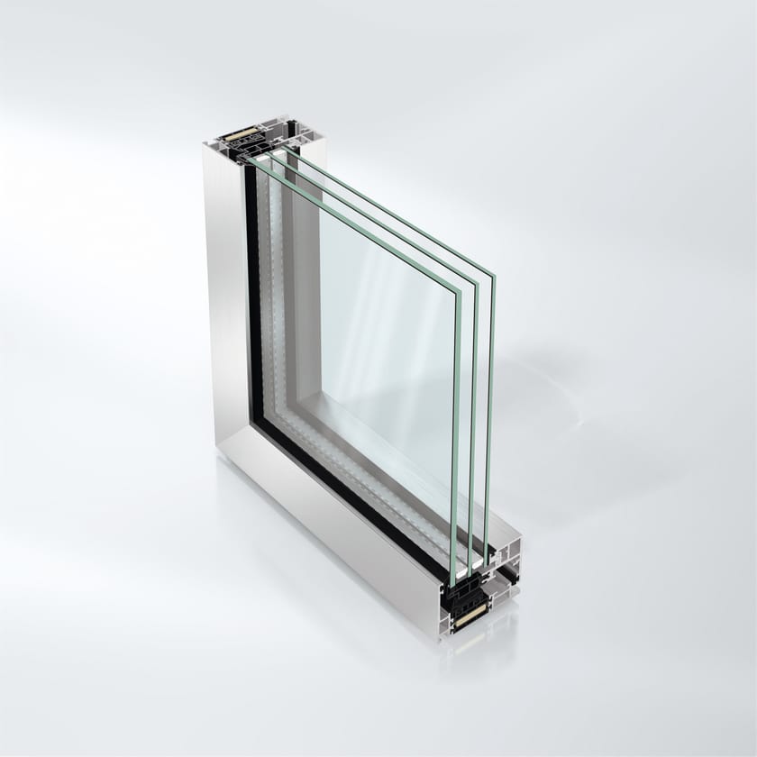 Schüco AWS 75 PD.SI Glass and aluminium window By Schüco