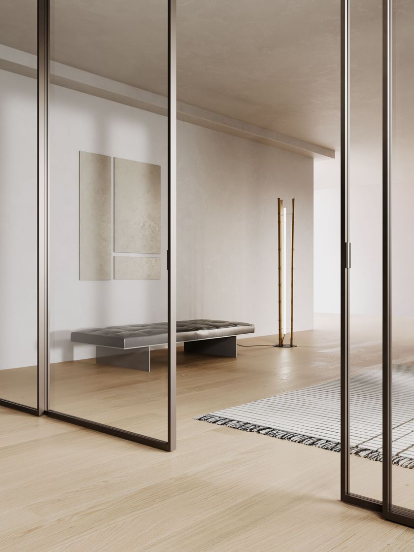ACQUA Glass internal sliding door By Scrigno
