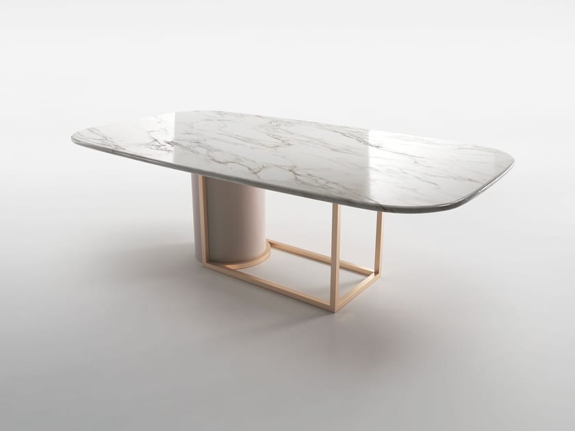 HORUS MARBLE Rectangular marble table By Secolo | design Artefatto