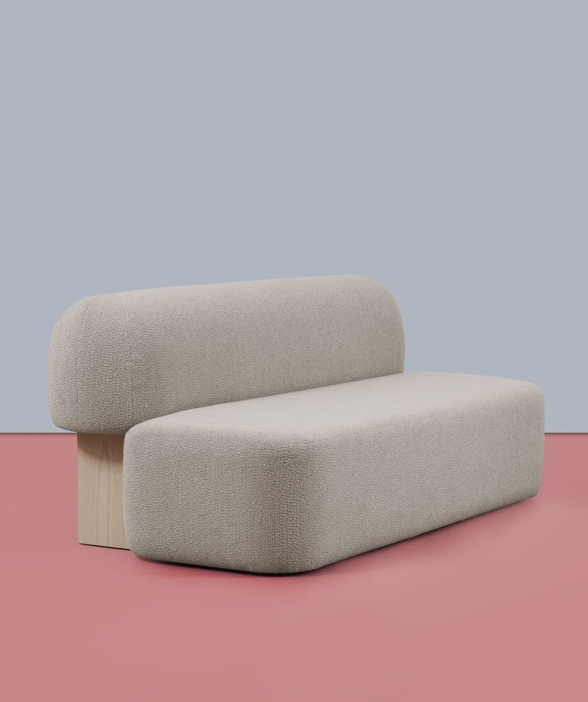 YEMENI Sectional fabric sofa By Secolo