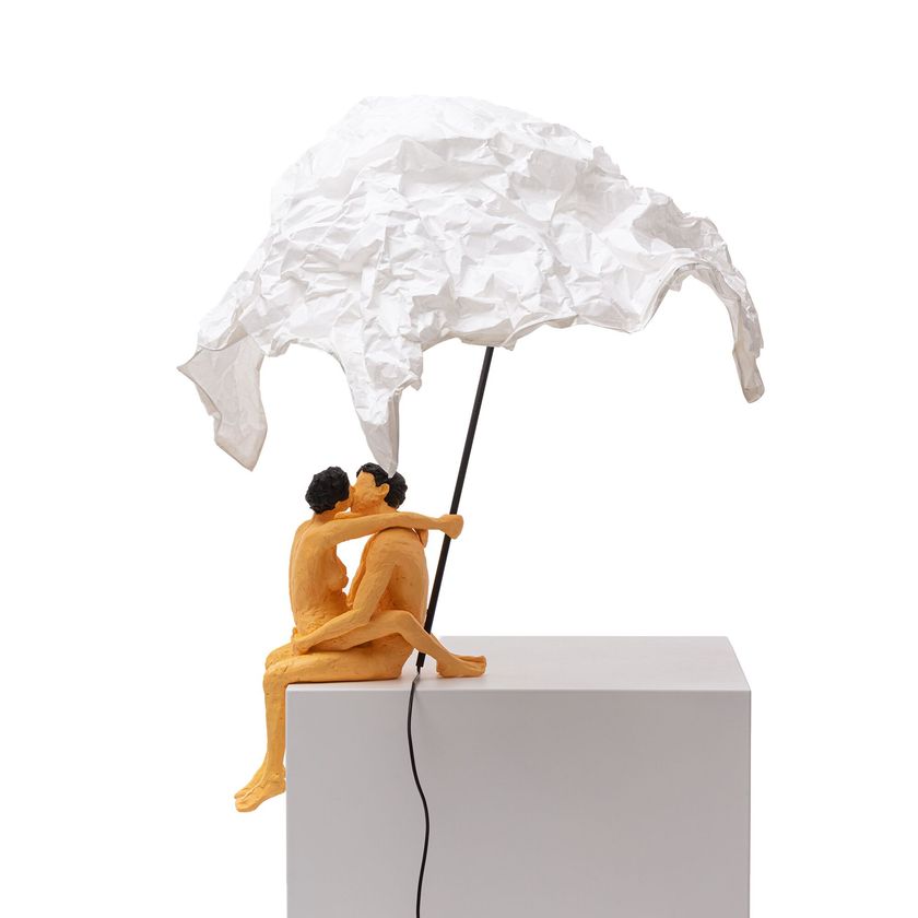 LOVE IS A VERB MAX & ROBERTA Table lamp By Seletti