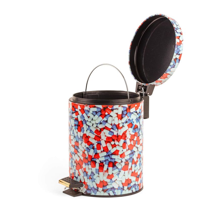 PILLS 5L Metal waste bin By Seletti