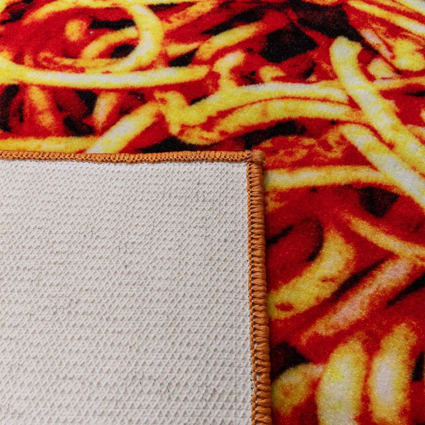 SPAGHETTI Rectangular polyester kitchen rug By Seletti