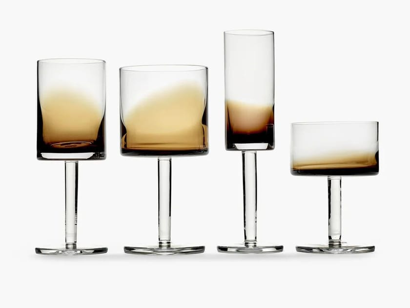 ZUMA AMBER CHAMPAGNE GLASS Glass By Serax