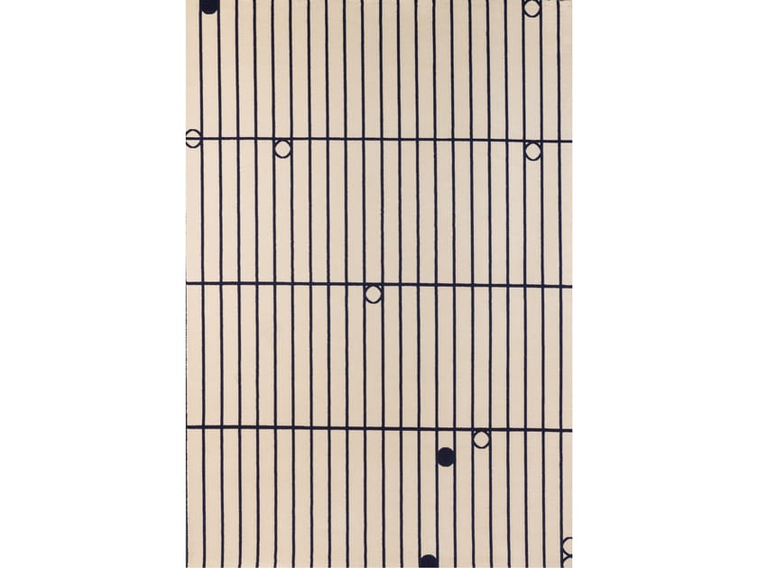 BACKGAMMON Polypropylene rug with geometric shapes By Shishka Project