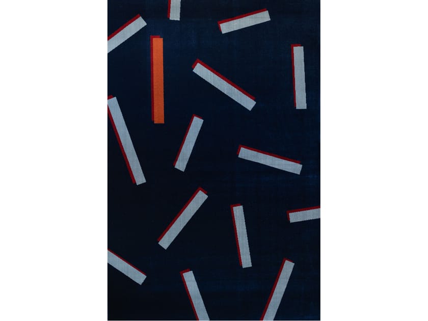 BD2 Rectangular patterned polypropylene rug By Shishka Project