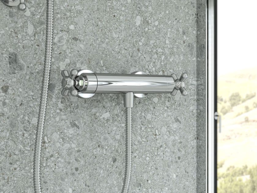 Shower mixer with individual rosettes By Ercos | Ponsi