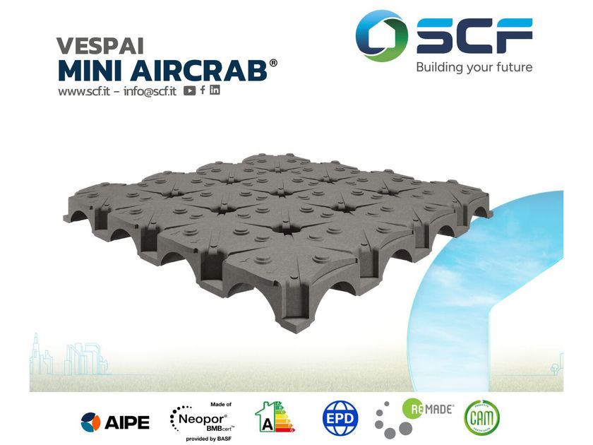 MINI AIRCRAB Cassero e cupolino per vespaio By Sicilferro