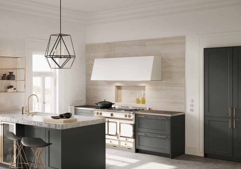 Steel and wood kitchen with peninsula SieMatic CLASSIC - SE 2002 RF By ...