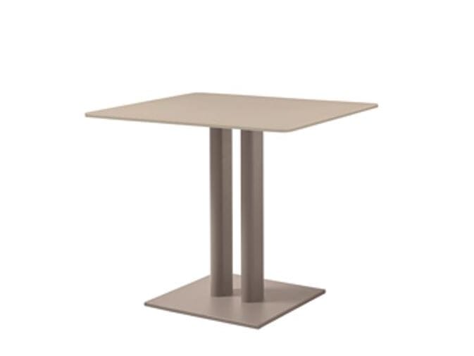 OSKAR Square glass and aluminium garden table By Sifas