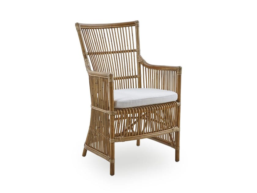 DAVINCI Rattan chair with armrests By Sika Design