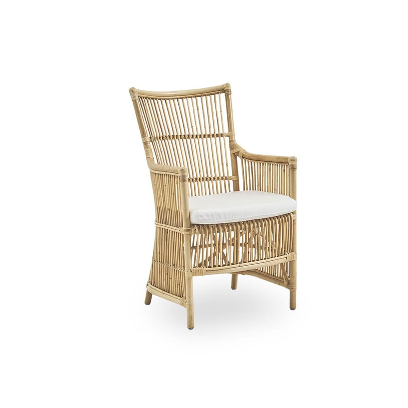 DAVINCI Rattan chair with armrests By Sika Design