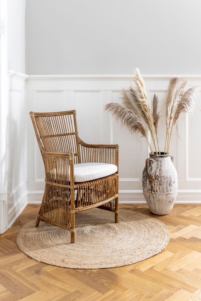 DAVINCI Rattan chair with armrests By Sika Design