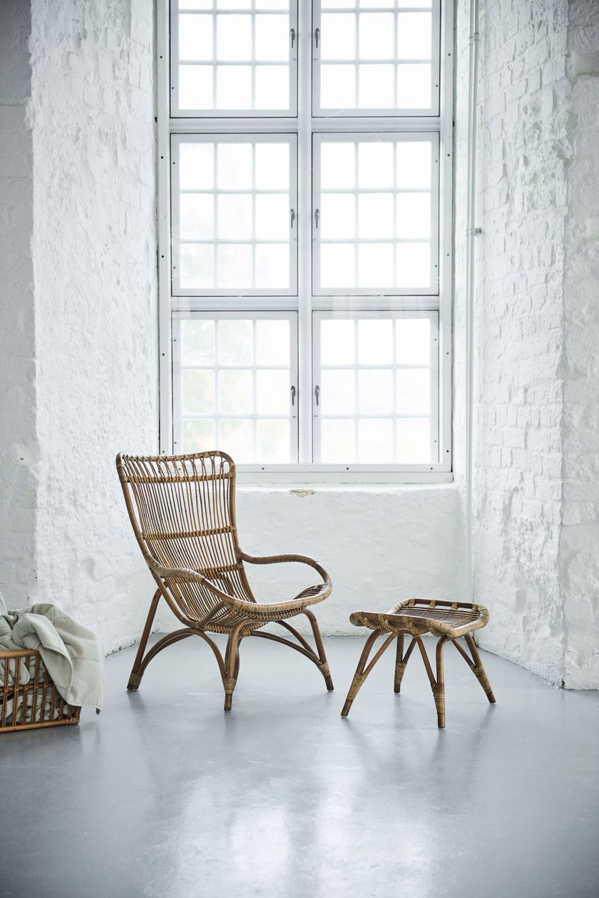 MONET Rattan easy chair with armrests By Sika Design