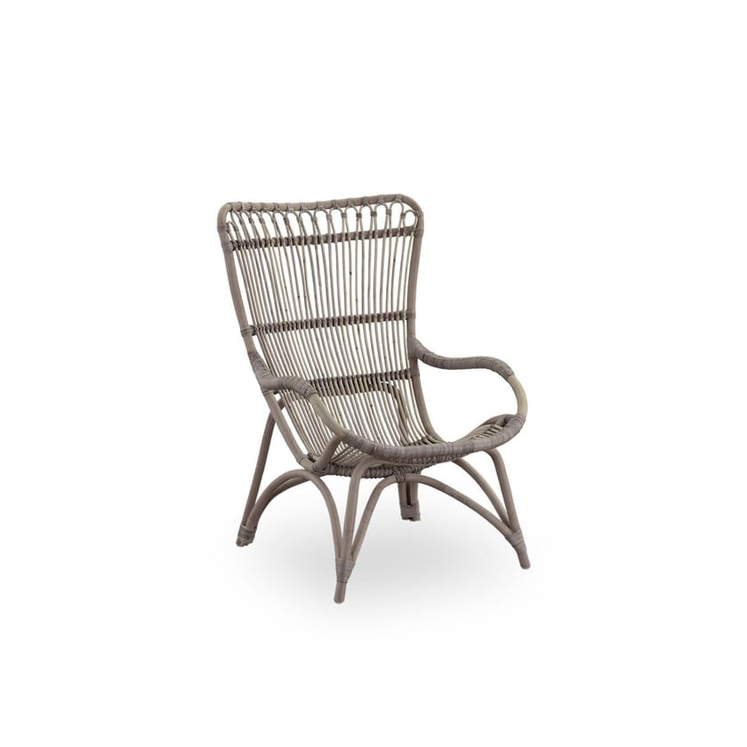 MONET Rattan easy chair with armrests By Sika Design