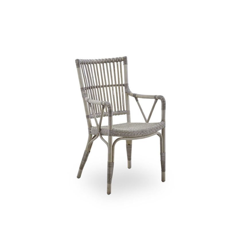 PIANO Rattan chair with armrests By Sika Design