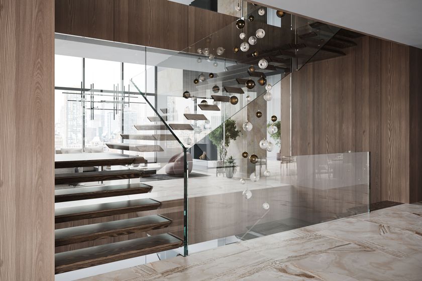 MEGA MANSION Open staircase By Siller Treppen