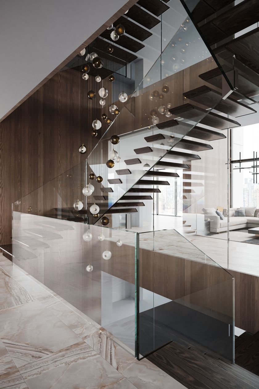 MEGA MANSION Open staircase By Siller Treppen