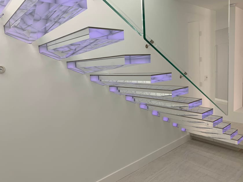 SPACE DIAMOND 2 Open staircase By Siller Treppen