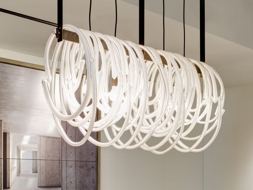 LASSO Lámpara colgante LED de vidrio soplado By SkLO | design Karen ...
