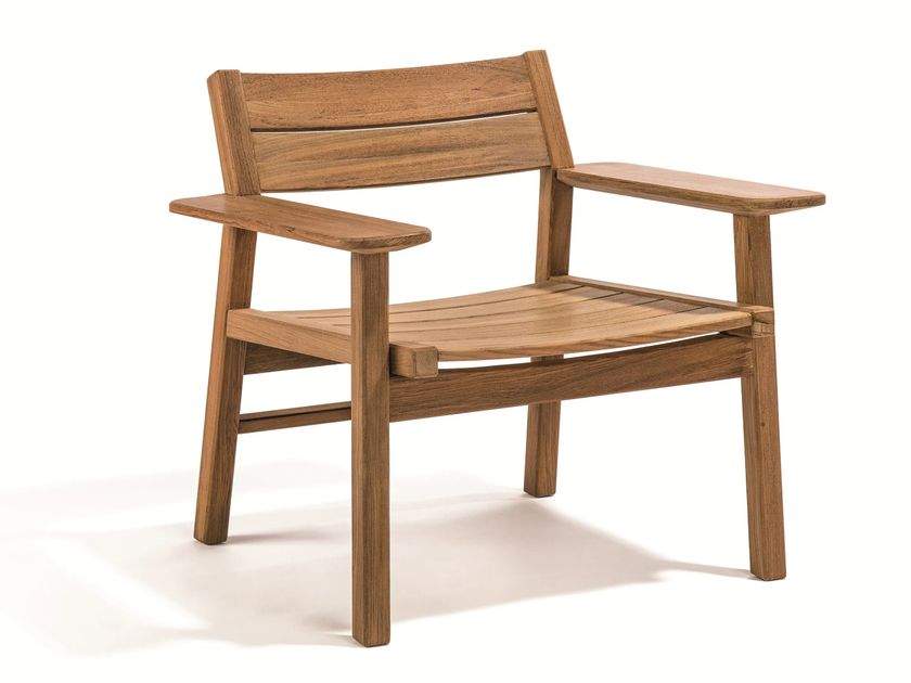 DJURÖ Garden teak easy chair with armrests By Skargaarden | design ...
